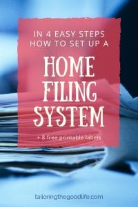 How to set up a home filing system in 4 easy steps