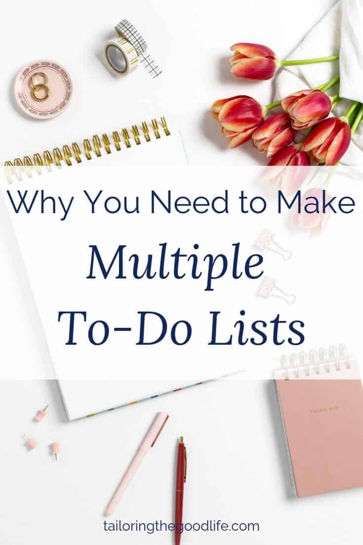 Why You Need to Make Multiple To-Do Lists